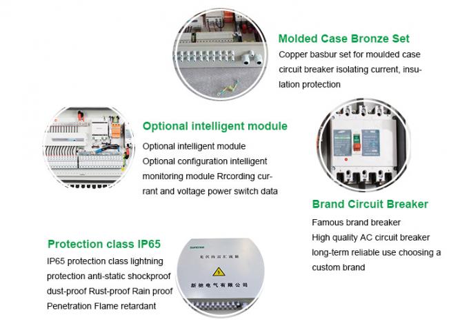 SHLX-PV PV Solar Iron 6 String DC Combiner Box