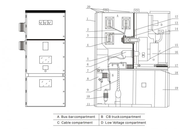 12kv 24kv Sf6 Inflatable Vacuum Circuit Breaker Metal Clad Withdrawable ...