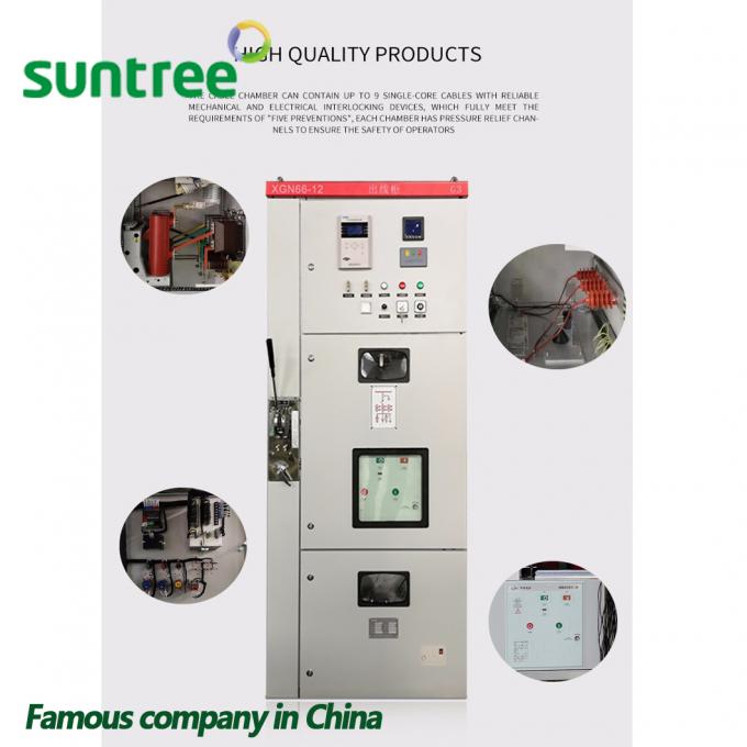 Air Insulated Power Distribution Cabinet Medium Voltage For Single Bus ...