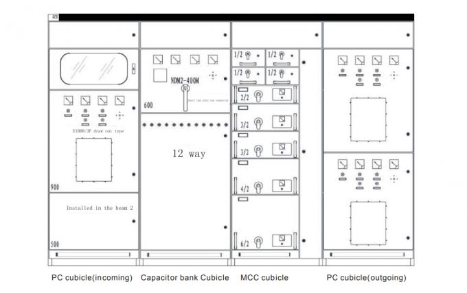 GCS Indoor Low Voltage Power Distribution Cabinet Withdrawable Switchgear