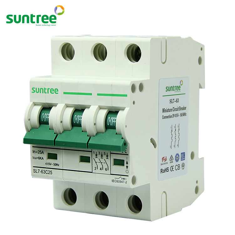 Suntree Flame Resistant 3 Pole 63Amp AC MCB Switch